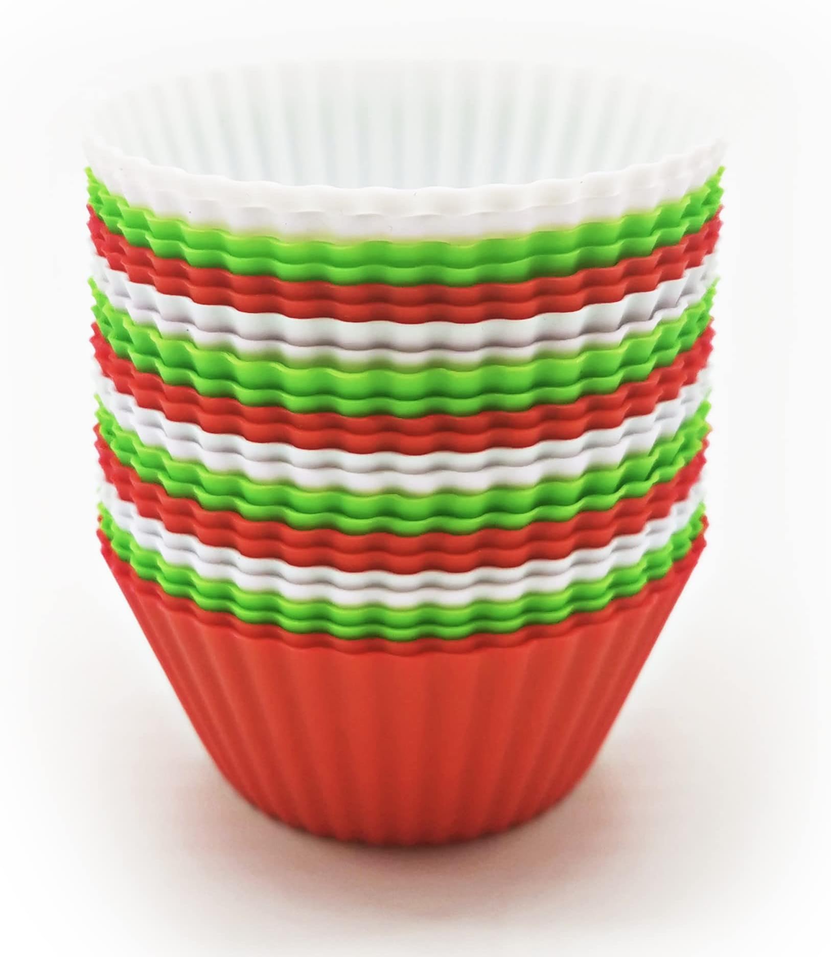 Amazon.com: Silicone Cupcake Liners, Pack of 12 Silicone Muffin Liners ...