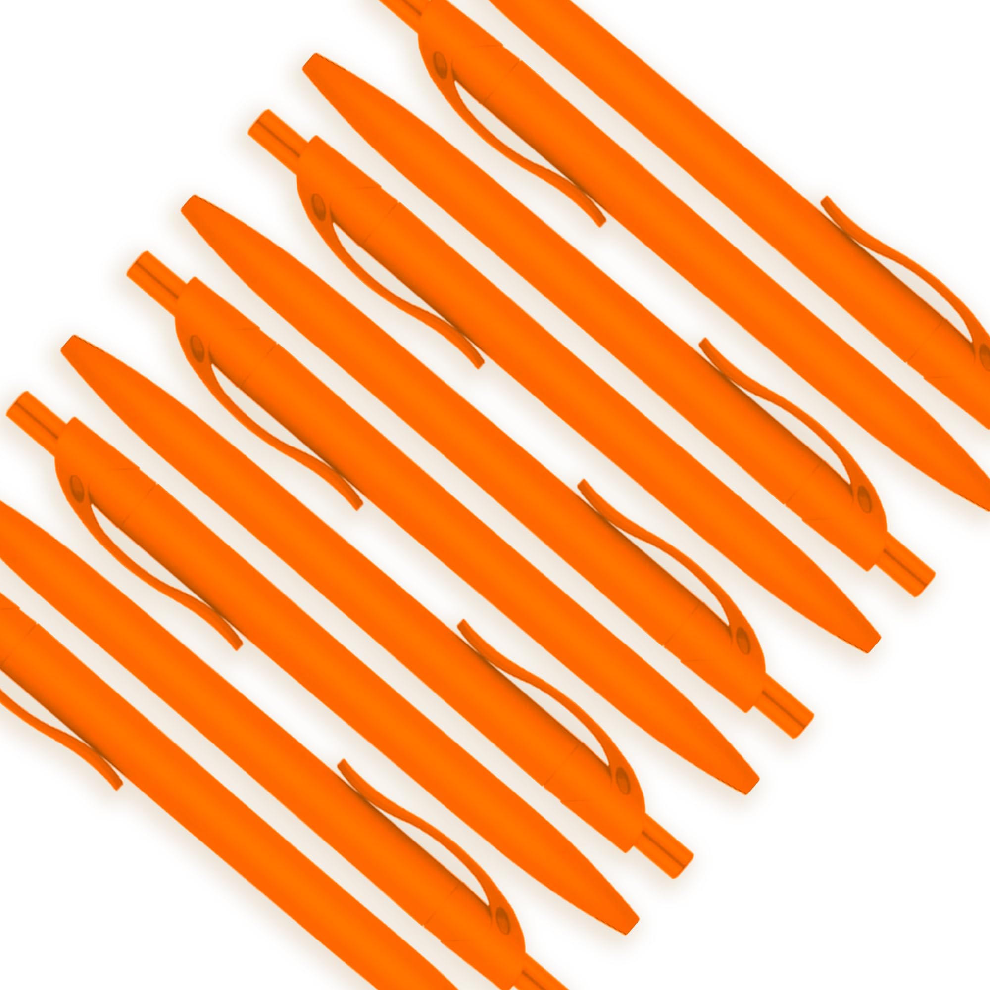 Snapklik.com : Deegtran Pens Bulk, 200 Pack No Bleed Orange Barrel ...