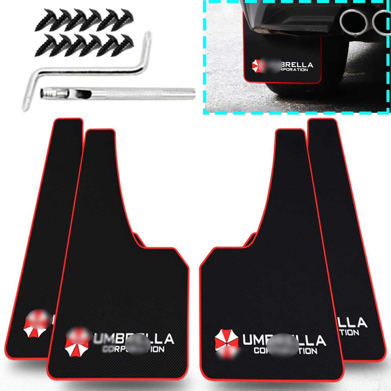 Buy TUCAREST Standard Size Car Universal Mud Flaps Mudguards Soft ...