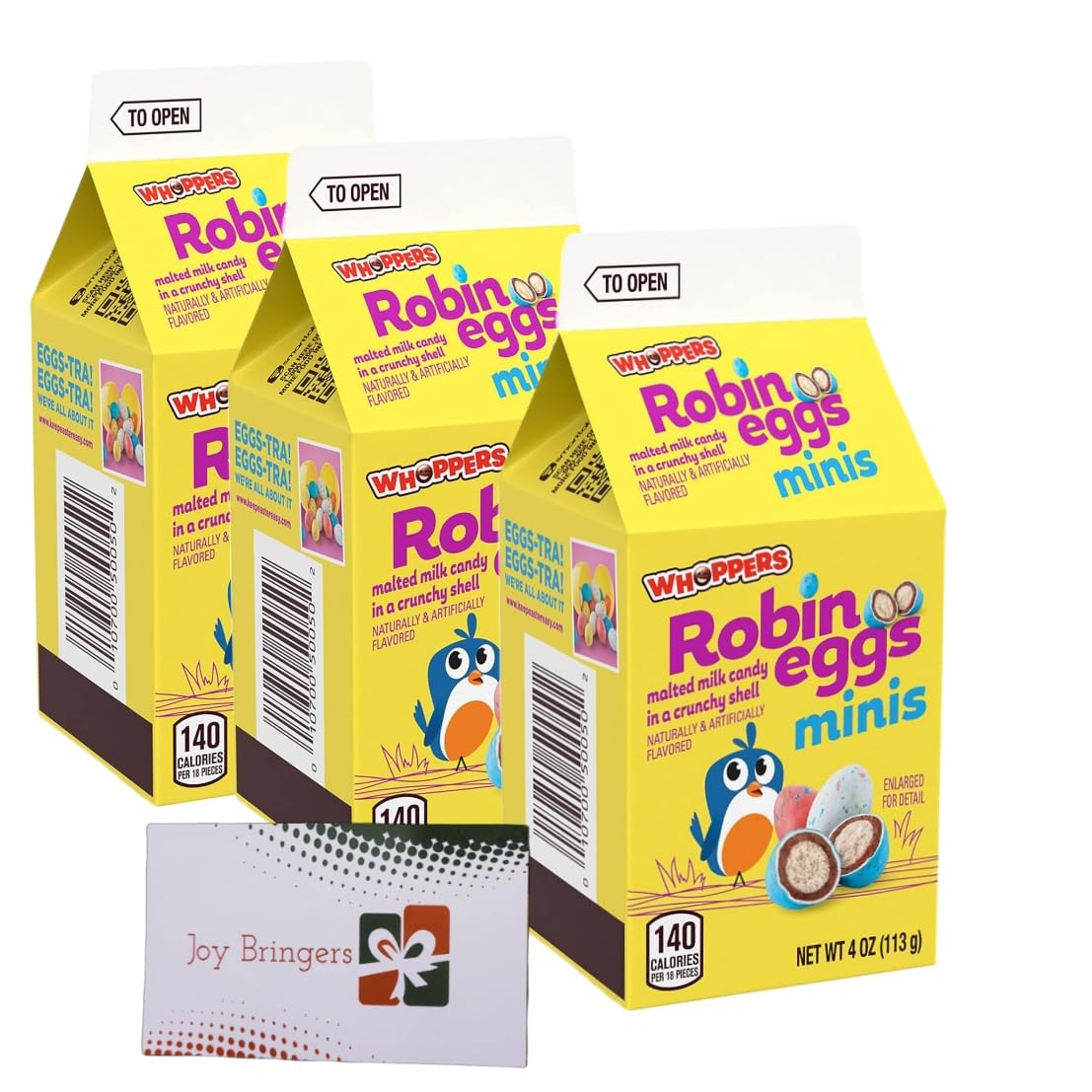 Amazon.com: Whoppers Robin Eggs Minis Malted Milk Balls Easter Candy ...