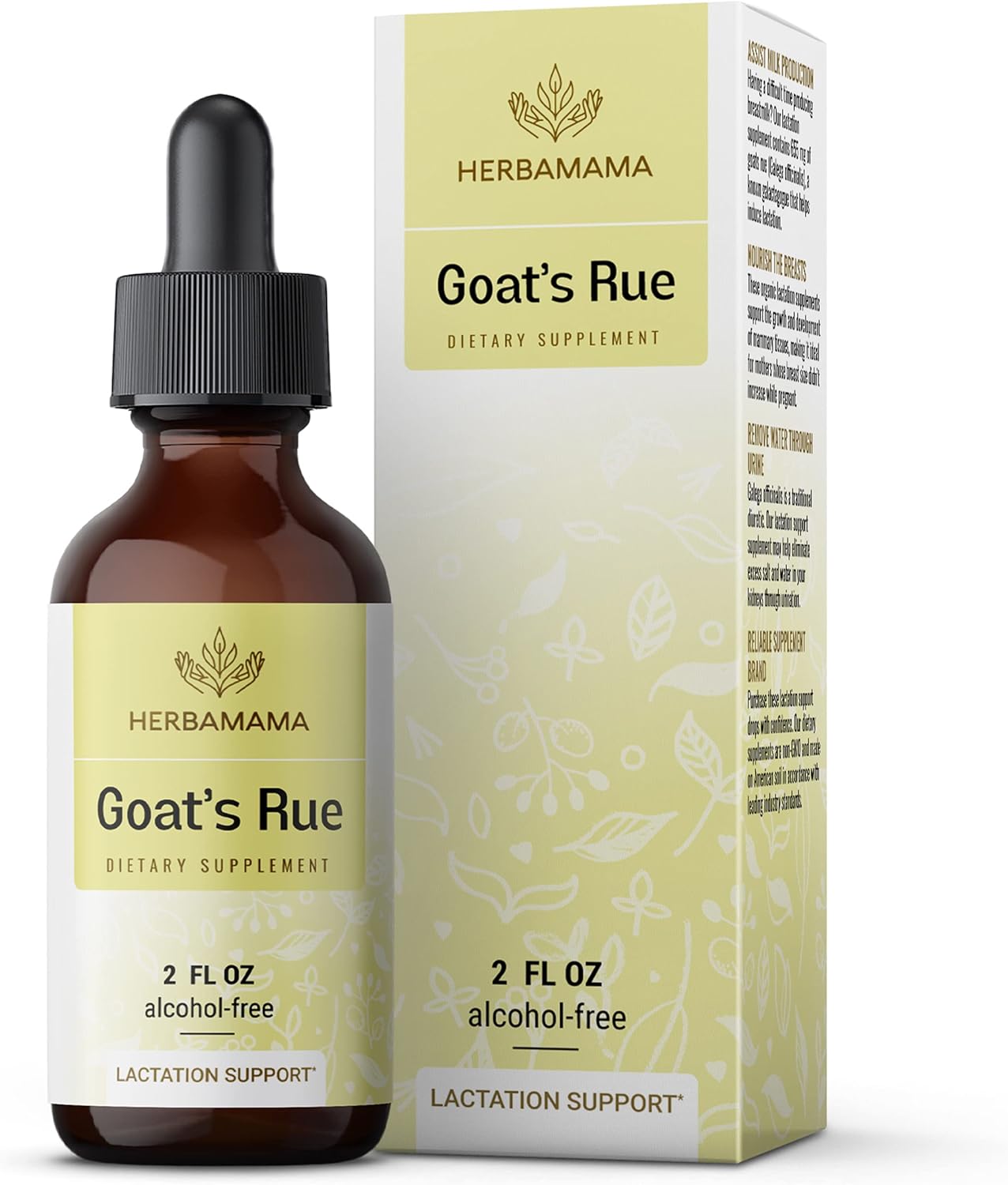 Amazon.com: HERBAMAMA Goat's Rue Liquid Extract 2 fl oz - Galega ...