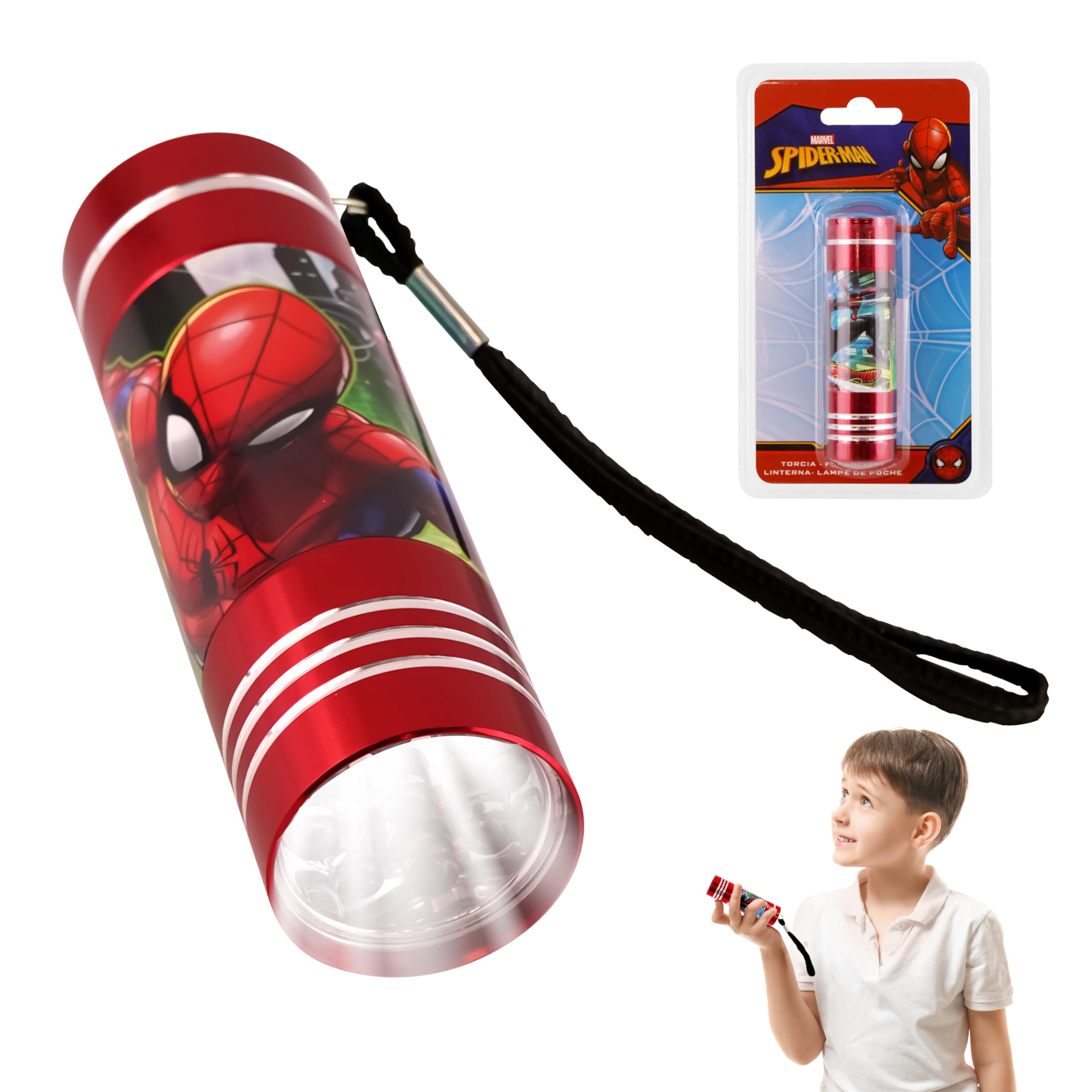 SRV Hub Spiderman LED Torch, Children's Christmas Torch, Super Bright ...