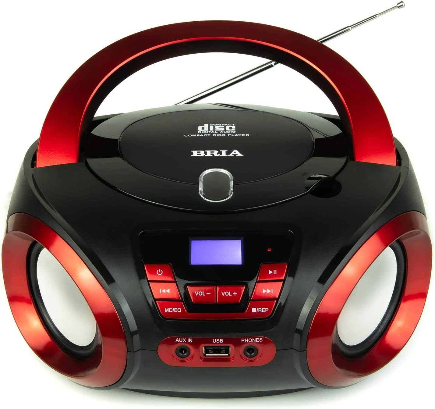 Amazon.com: BRIA PB271 Portable CD/MP3 Home Audio FM Radio Enhanced ...