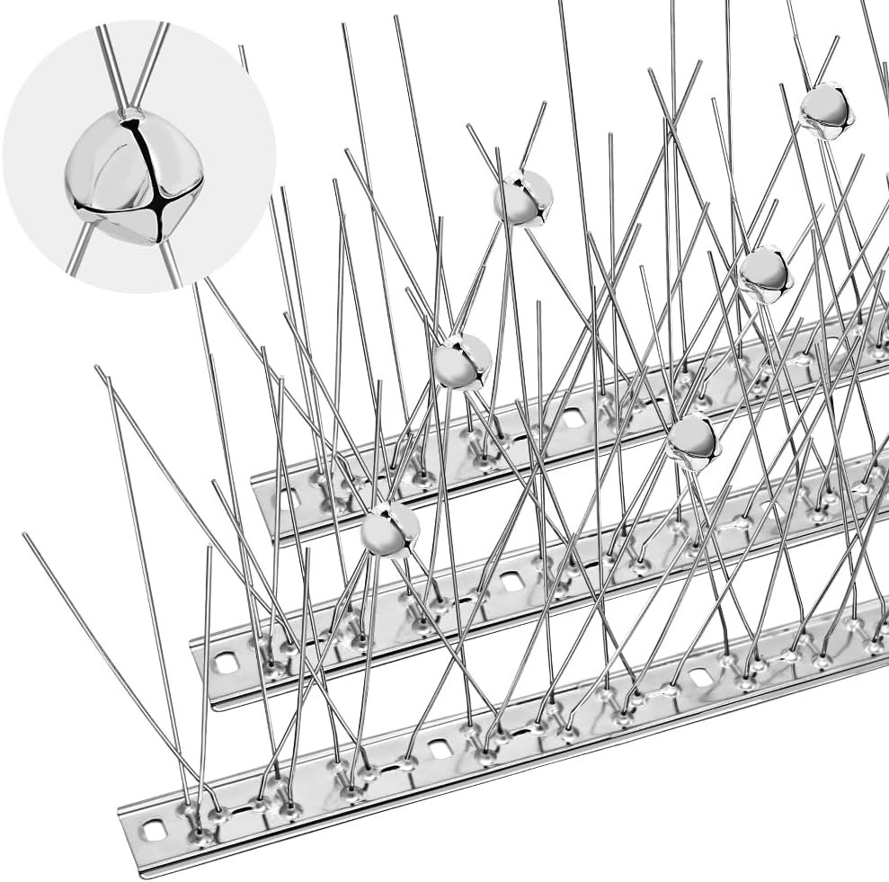 Amazon.com : Ley's Bird Spikes with Stainless, Double Deterrence Bell ...