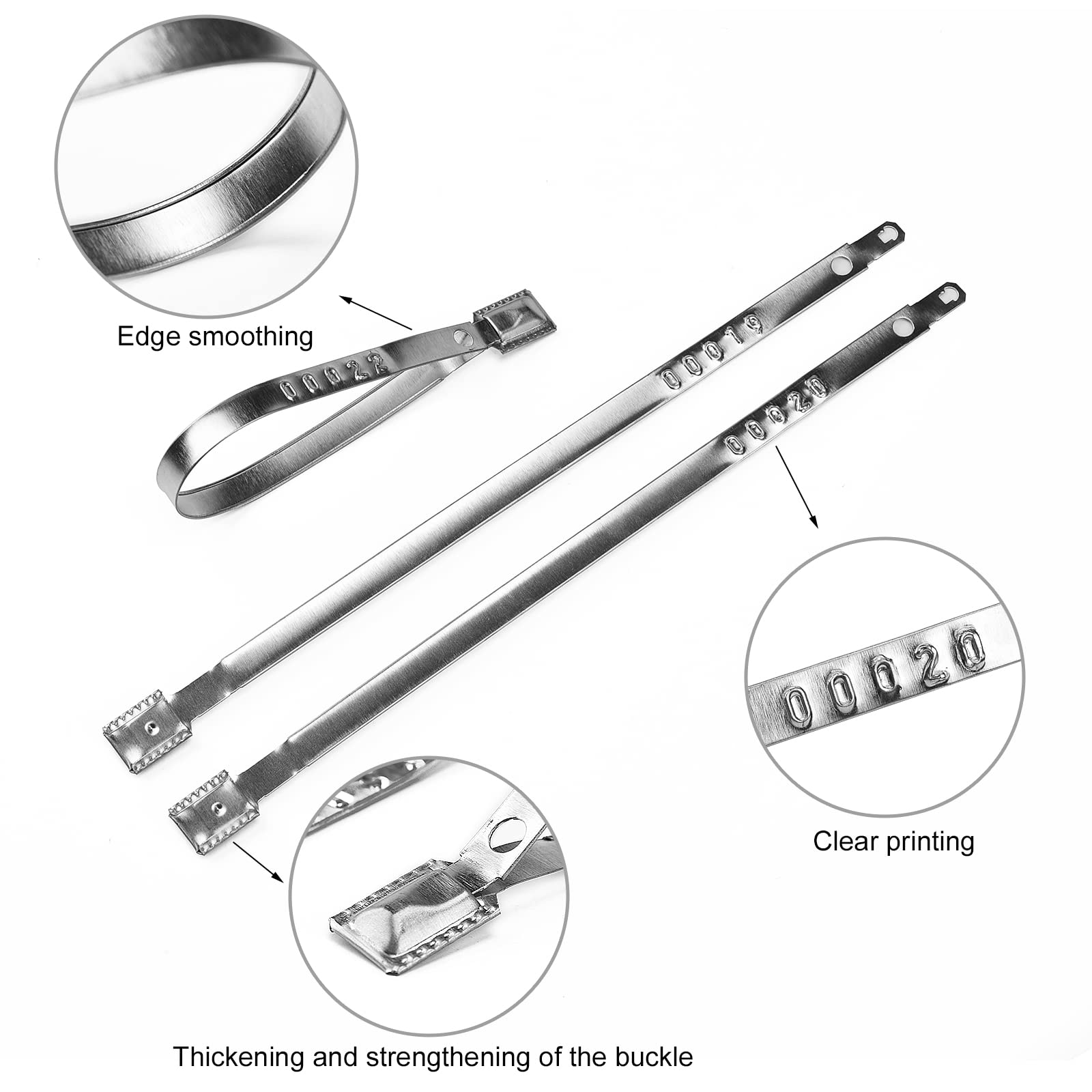 Snapklik.com : 50 PCS Heavy Duty Metal Security Seals, Sequentially ...