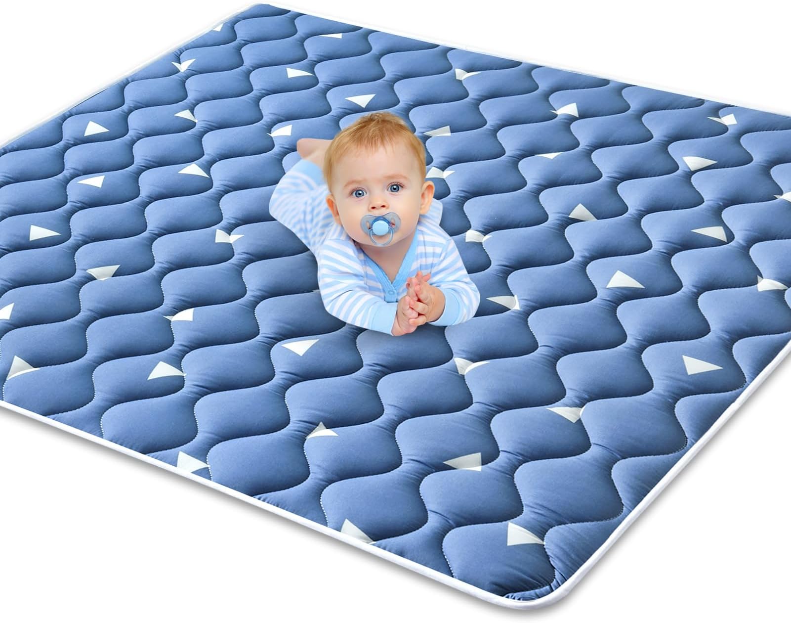 Amazon.com : Premium Baby Play Mat 47" X 47", Thicken Foam One-Piece ...