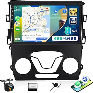 Amazon.com: Qualcomm 8-Core 4G+64G Car Stereo for Ford Fusion Radio ...