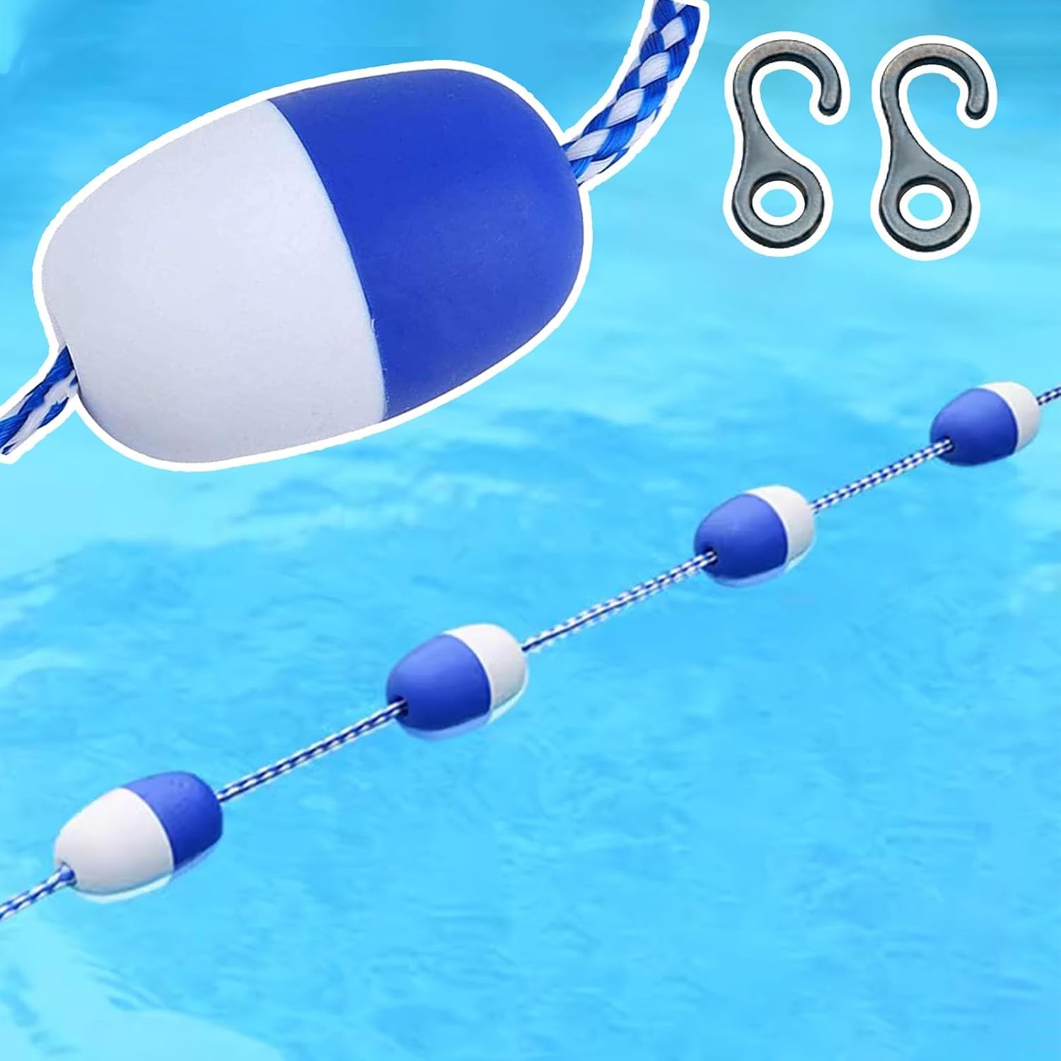 Amazon.com: Innovz 15ft 18ft 20ft 24ft 25ft 30ft Pool Rope Floats to ...