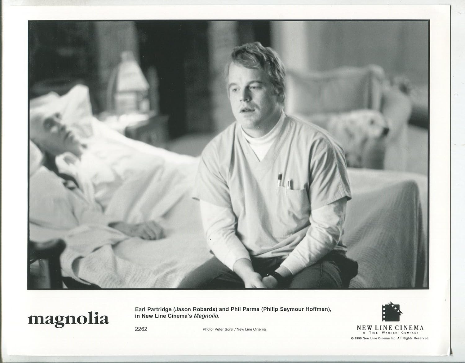 MOVIE PHOTO: Magnolia #2262 1999-8x10-B&W-Still-Jason Robards-Philip ...