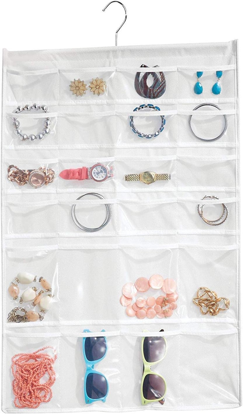 Amazon.com: InterDesign Non-Woven Fabric Hanging Jewelry and Accessory ...