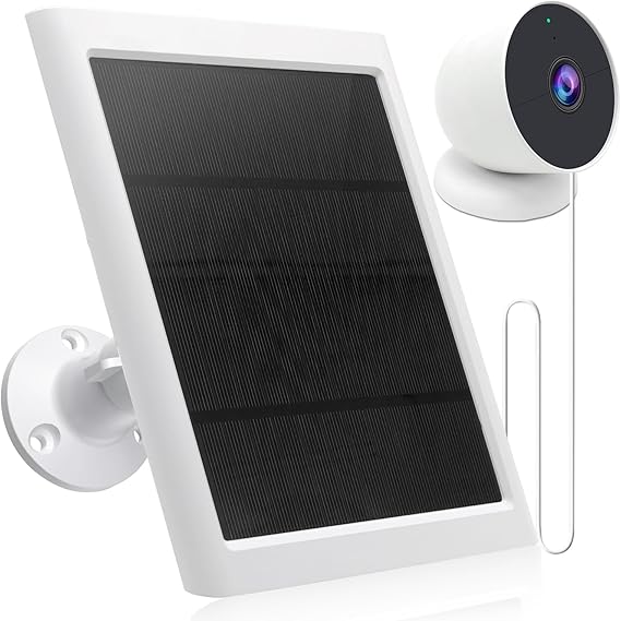 Amazon.com : Solar Panel for Google Nest Cam Outdoor or Indoor, Battery ...