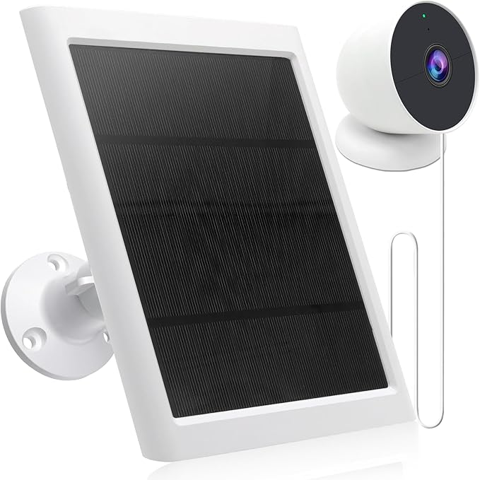 Amazon.com : Solar Panel for Google Nest Cam Outdoor or Indoor, Battery ...