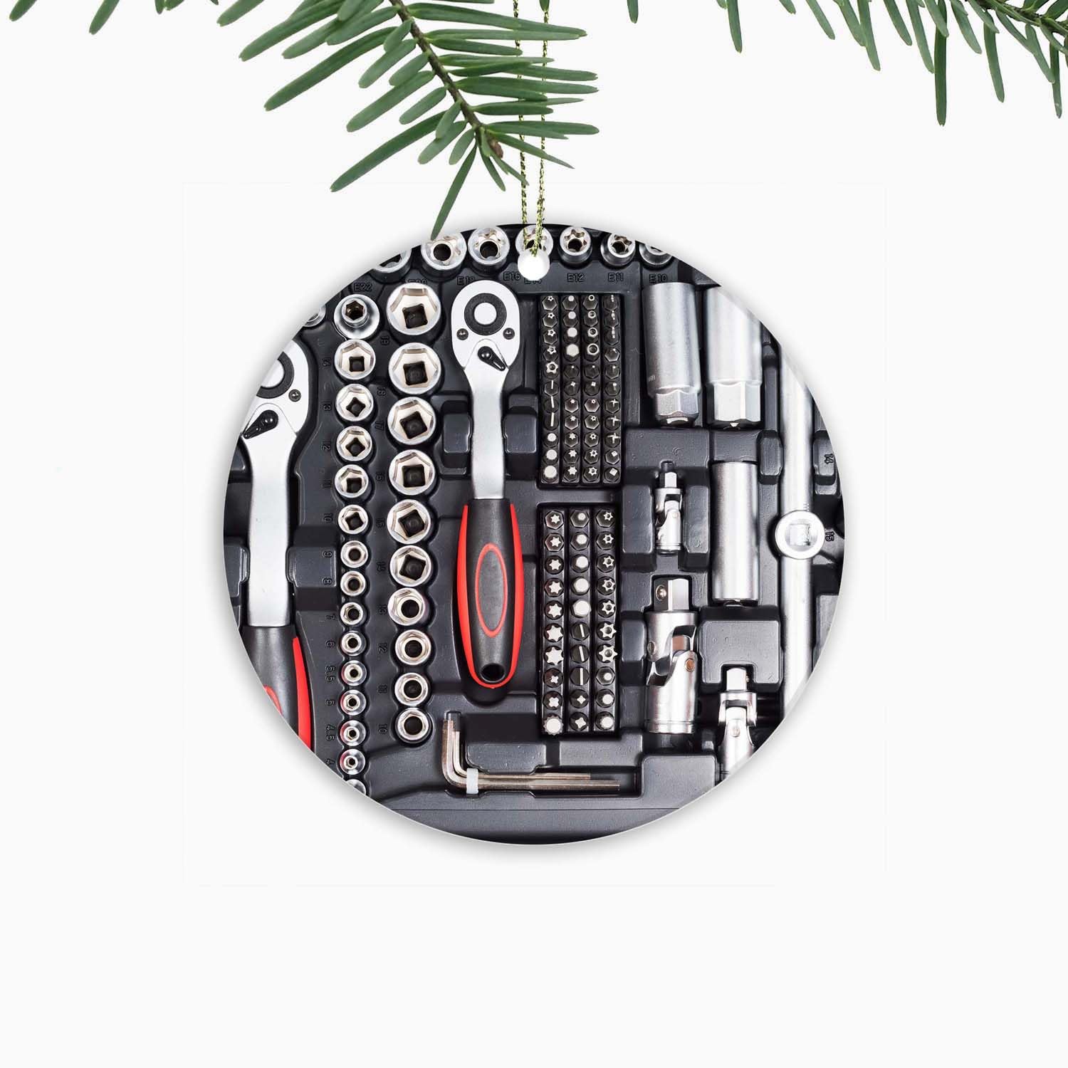 Amazon.com: Car Tool Ornaments Christmas Ornament Engineer Mechanic Dad ...