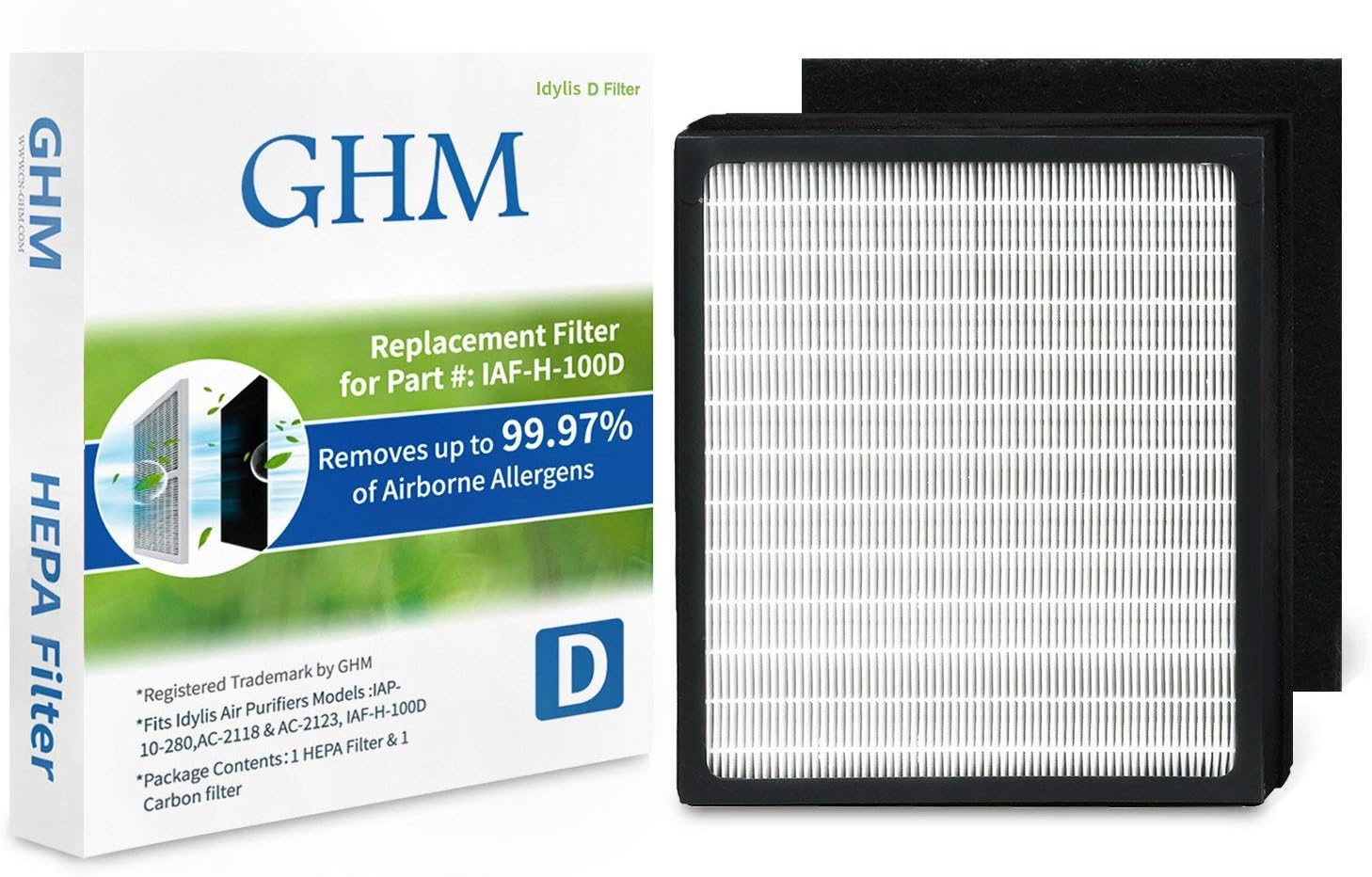 Amazon.com: Idylis Air Purifier Filter A - 2 Pack HEPA & Carbon Filter ...