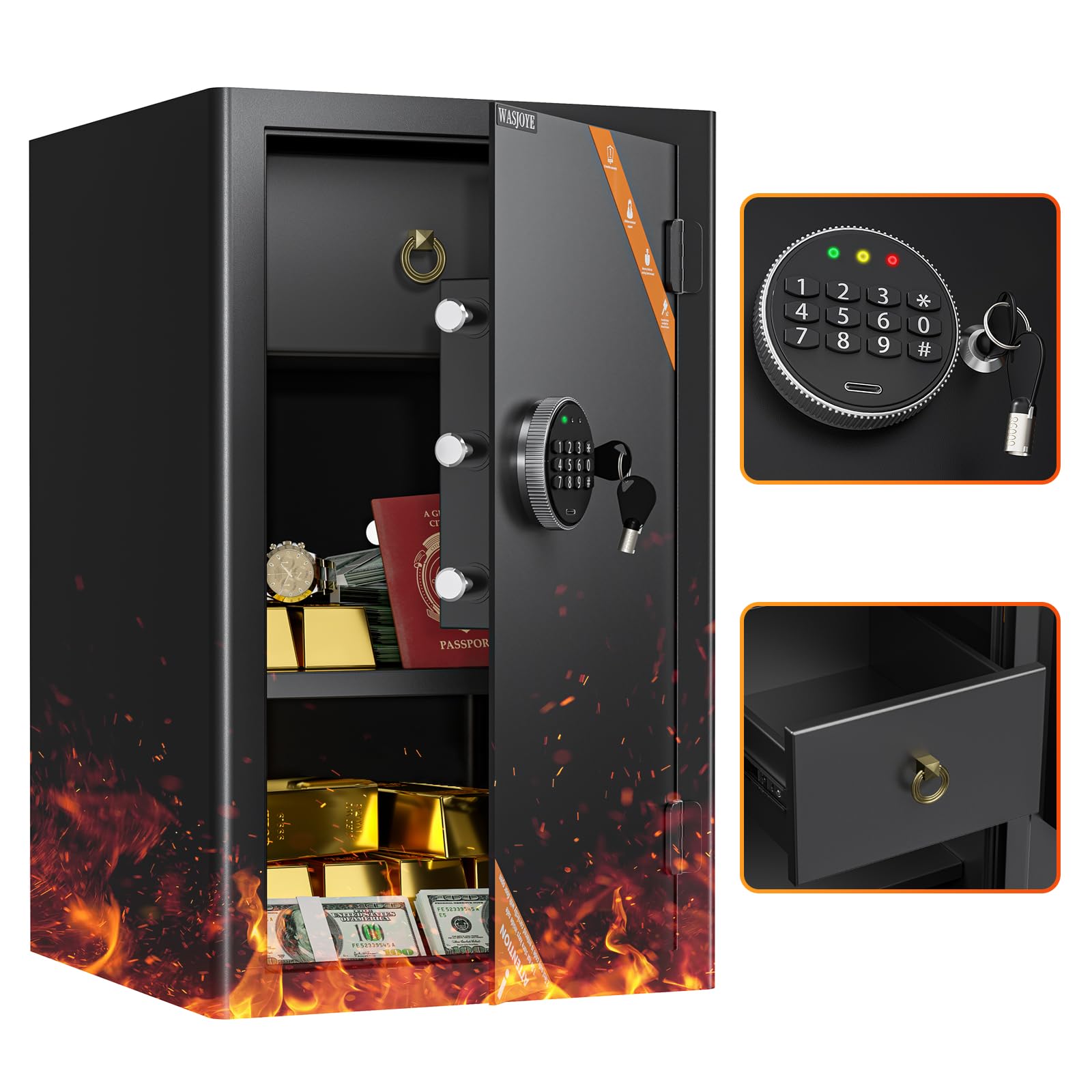 Fireproof Cabinet Safe SB Pro 40 Fireproof Security Safe (21