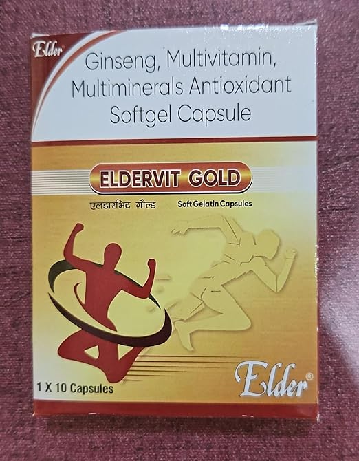 Eldervit Gold Multivitamin & Multimineral Antioxidant Gelatin Cap(3 X ...