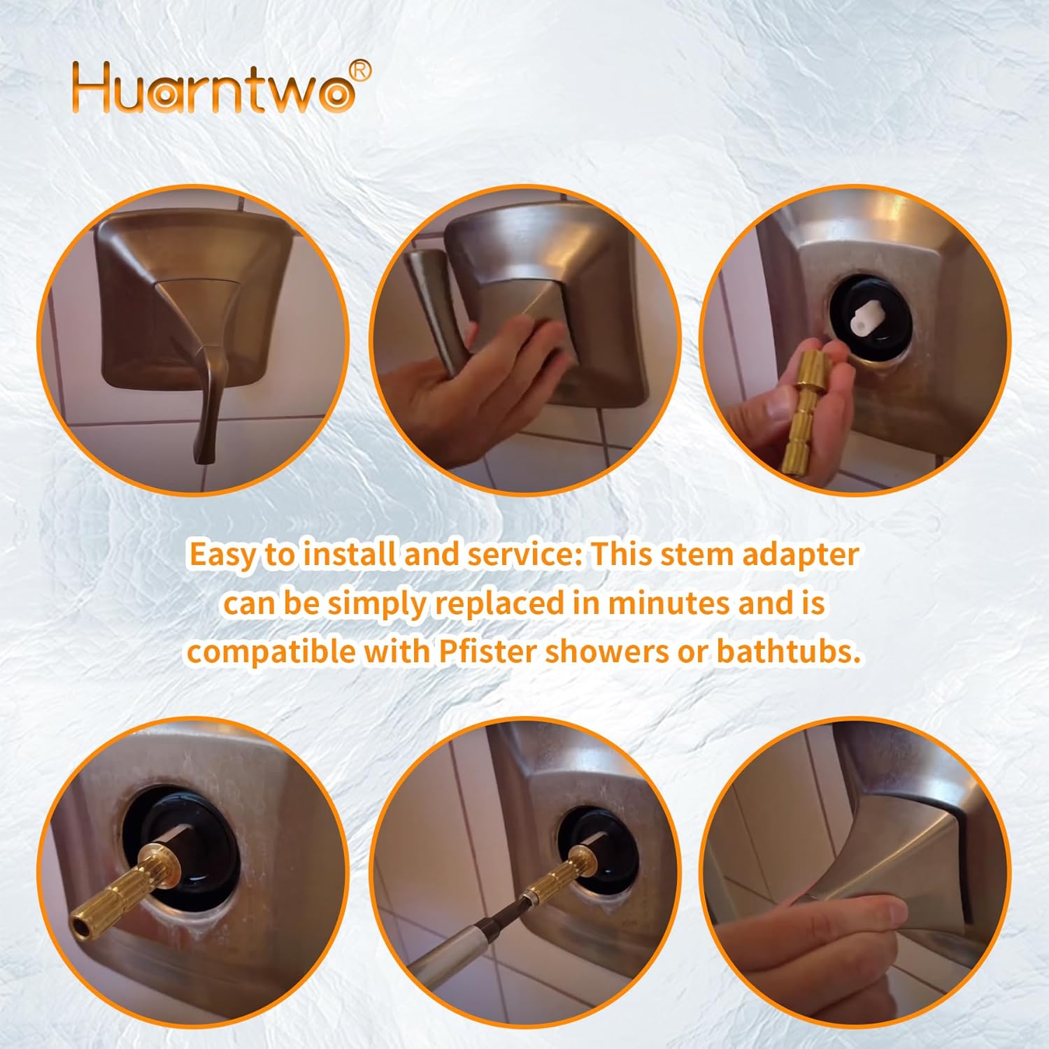 Huarntwo 970-0770 – Adaptador de vástago con tornillo para grifo ...