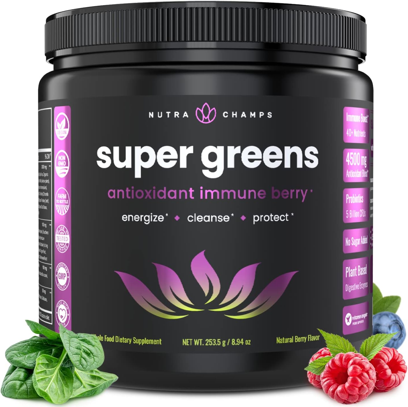 Amazon.com: Super Greens Powder Premium Antioxidant Superfood | Organic ...