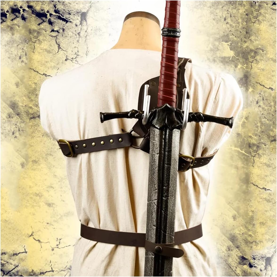 Amazon.com: IWBSIEID Medieval Retro Sword Shoulder Back Sheath Frog ...