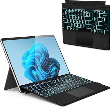 Surface Pro Keyboard, Wireless Type Cover for Microsoft Surface Pro 11 ...