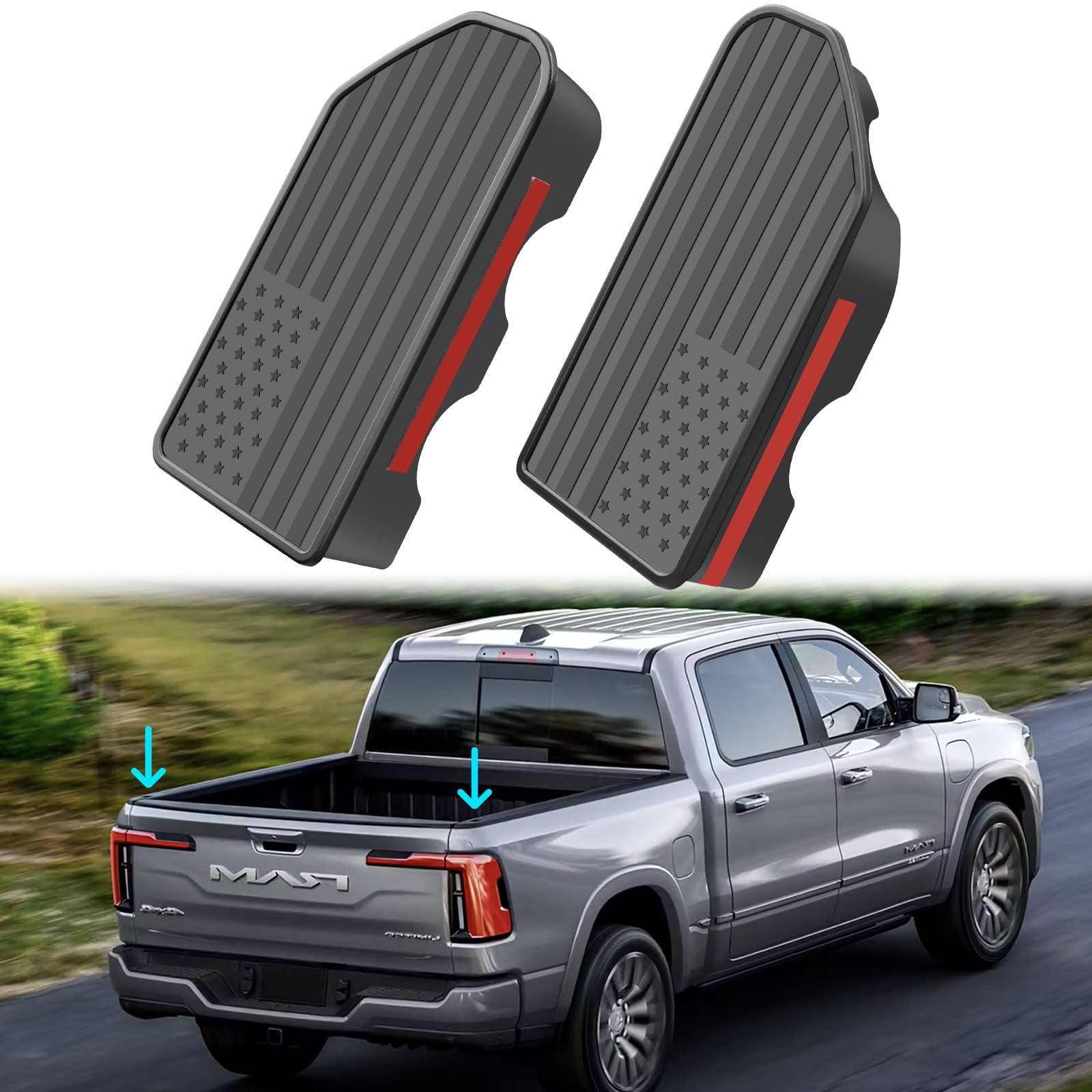Amazon.com: Bed Rail Stake Pocket Covers for Chevy Silverado/GMC Sierra ...