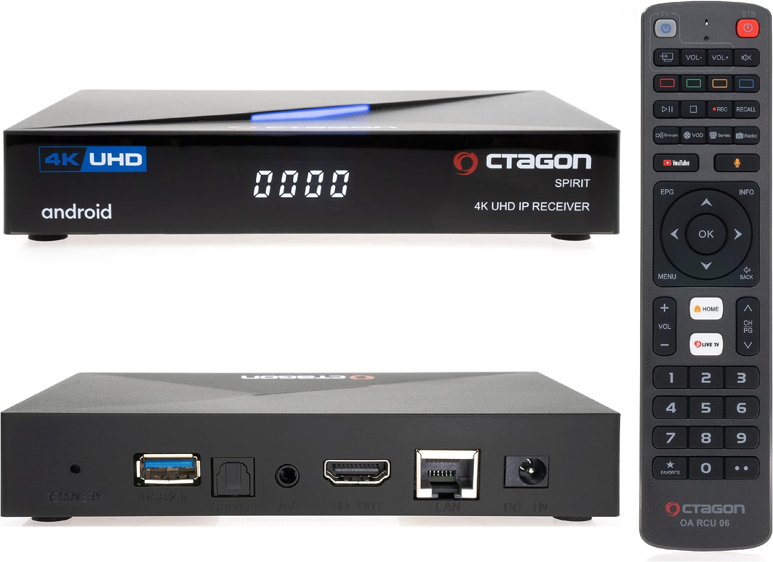 TVIP S-Box v.605 IP TV 4K HEVC HD Android 6.0 Linux Multimedia Stalker ...