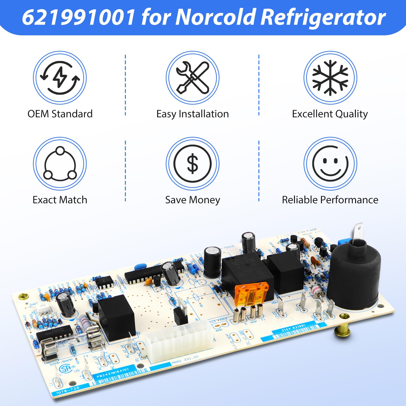 Snapklik.com : Anrain 621991001 Power Board Kit For Norcold N611/N610 ...