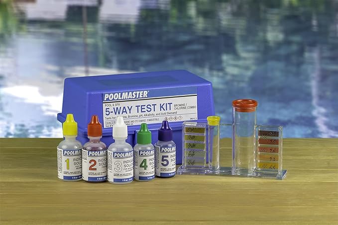 Poolmaster 22260 5-Way Test Kit with Case - Basic Collection : Amazon ...