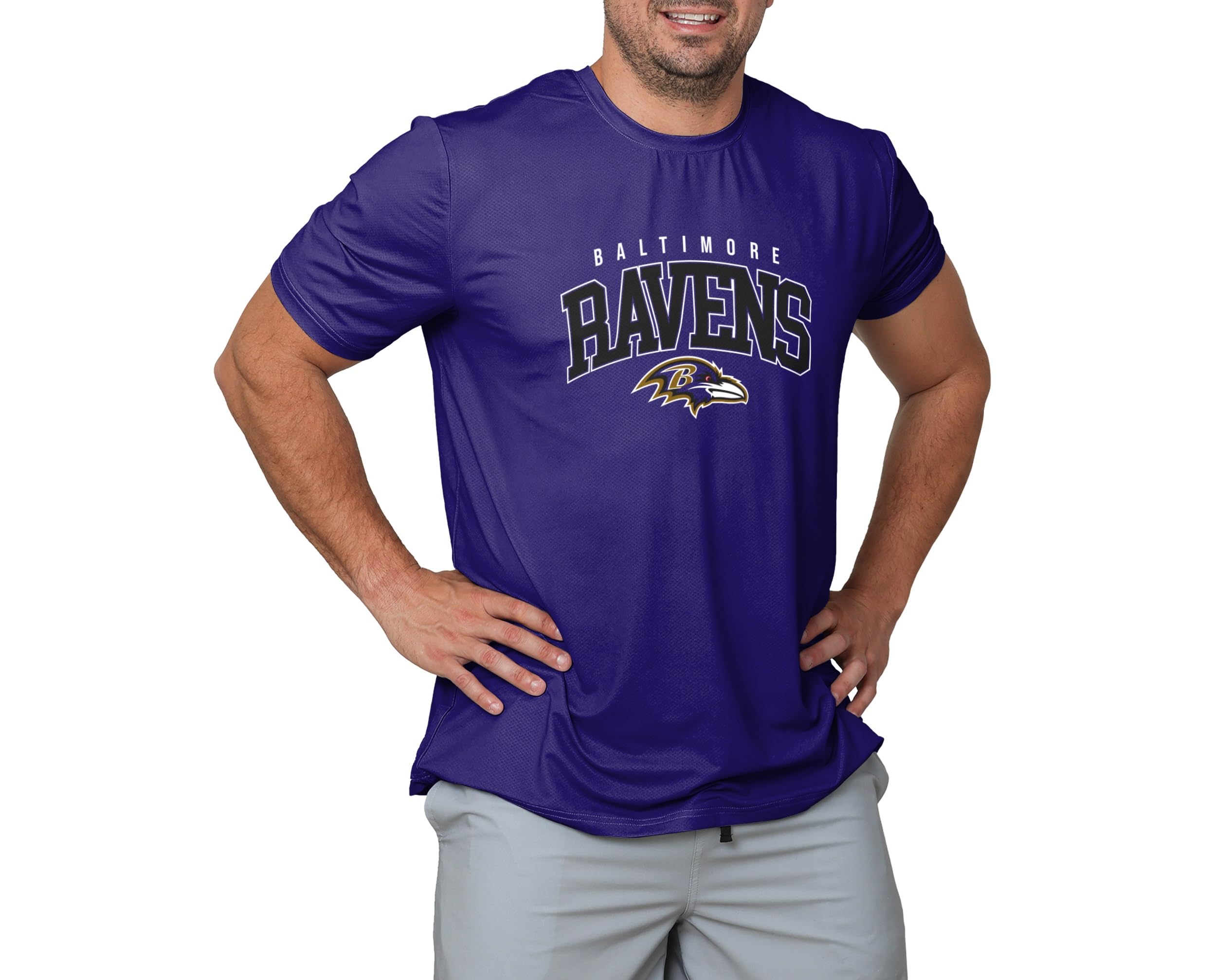 Snapklik.com : FOCO NFL Mens Officially Licensed Arch Logo Short Sleeve ...