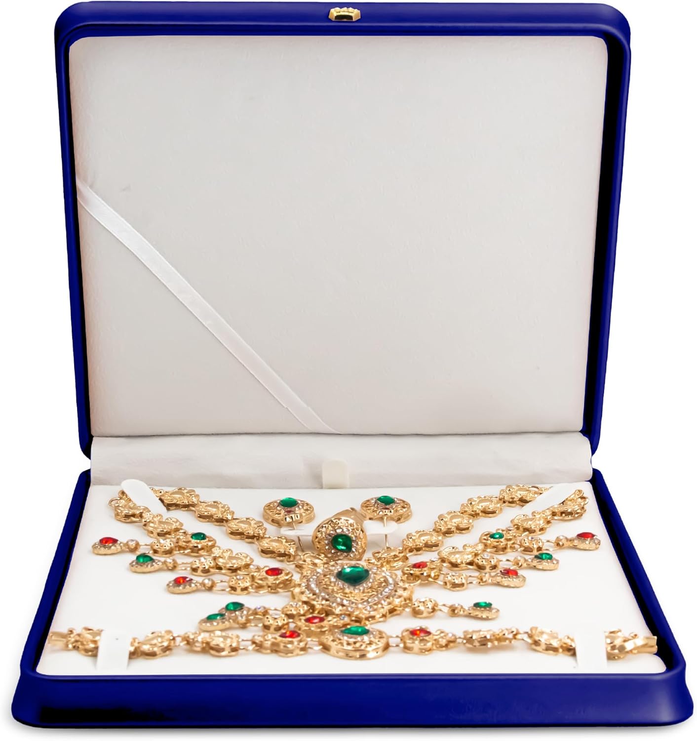 Amazon.com: DECWXON Jewelry Set Box PU Leather Necklace Boxes for ...