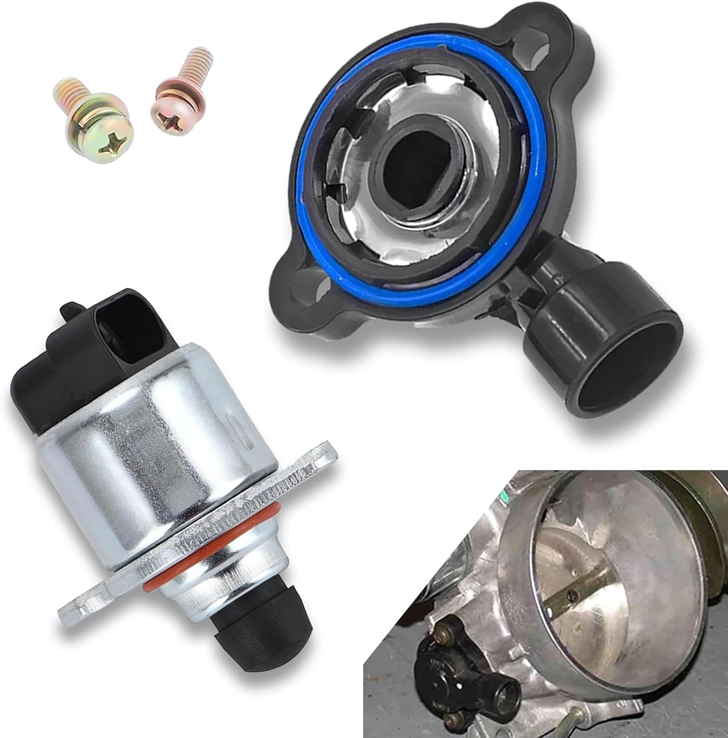 Amazon.com: Shakas 2 PCS Car Idle Control Valve Sensor, 2.64" x 2.16 ...