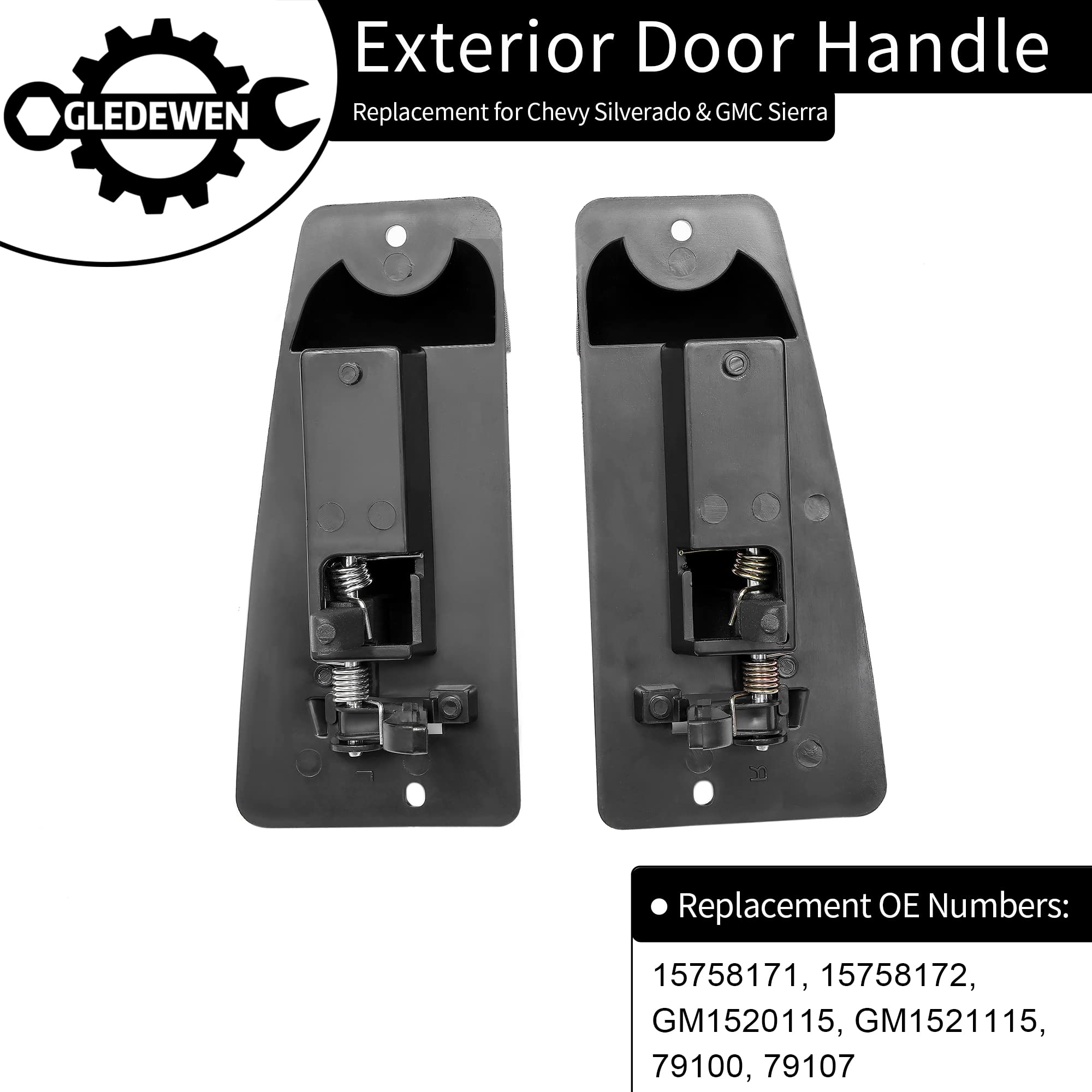 Snapklik.com : Gledewen Metal Exterior Door Handles, Compatible