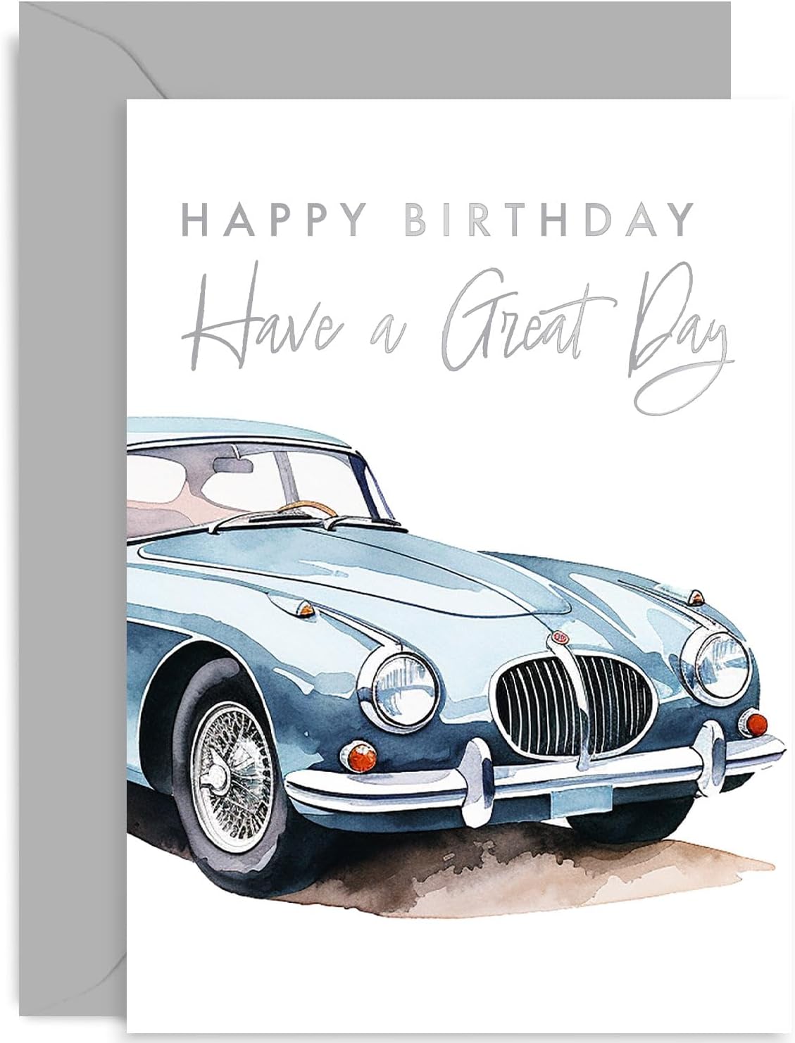Old English Co. Traditional Birthday Card for Him - Classic Blue Sports ...