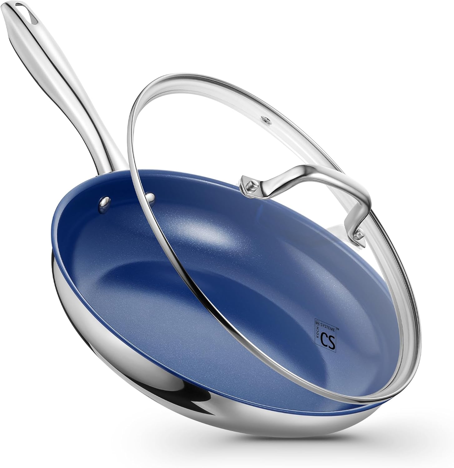 Amazon.com: KOCH SYSTEME CS Stainless Steel Pan with Lid, 10 Inch ...