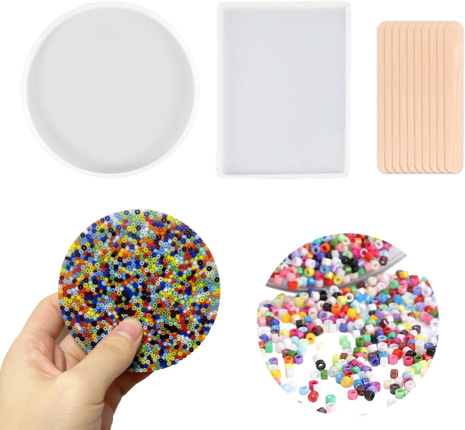 Amazon.com: 2 Set Silicone Mold for Picky Pad, DIY Skin Picking Fidget ...