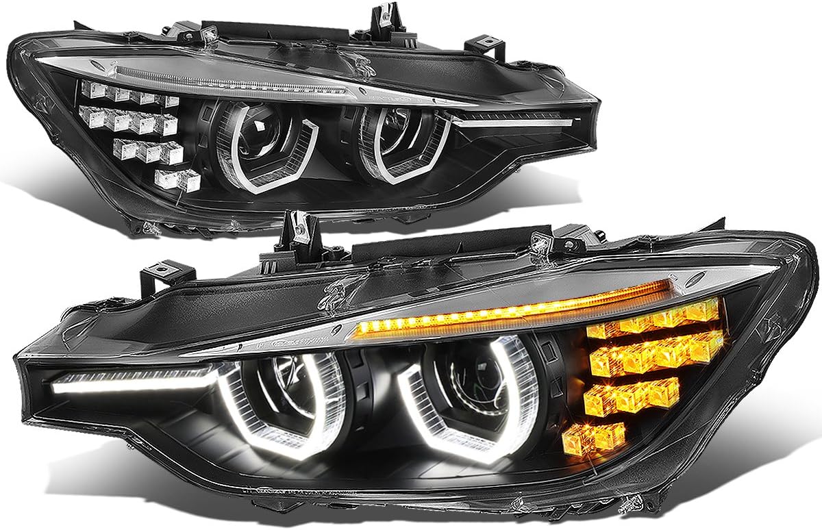 Amazon.com: Auto Dynasty Headlights Assembly Compatible with 12-16 BMW ...