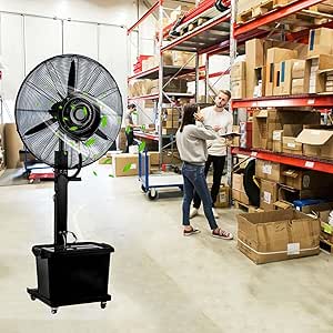 Amazon.com: Lnder Heavy Duty Pedestal Oscillating Fan 26/30 Inch ...