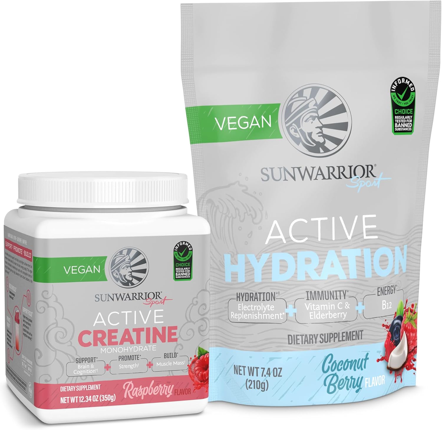 Amazon.com: Sunwarrior Creatine Monohydrate Powder Raspberry Flavored ...