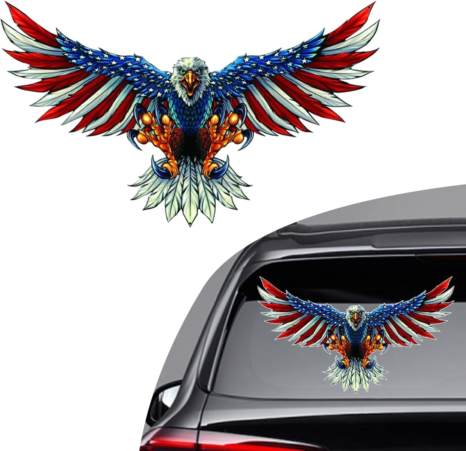 Amazon.com: yonwait 1 PC American Eagle Stickers, Car Body Decorative ...