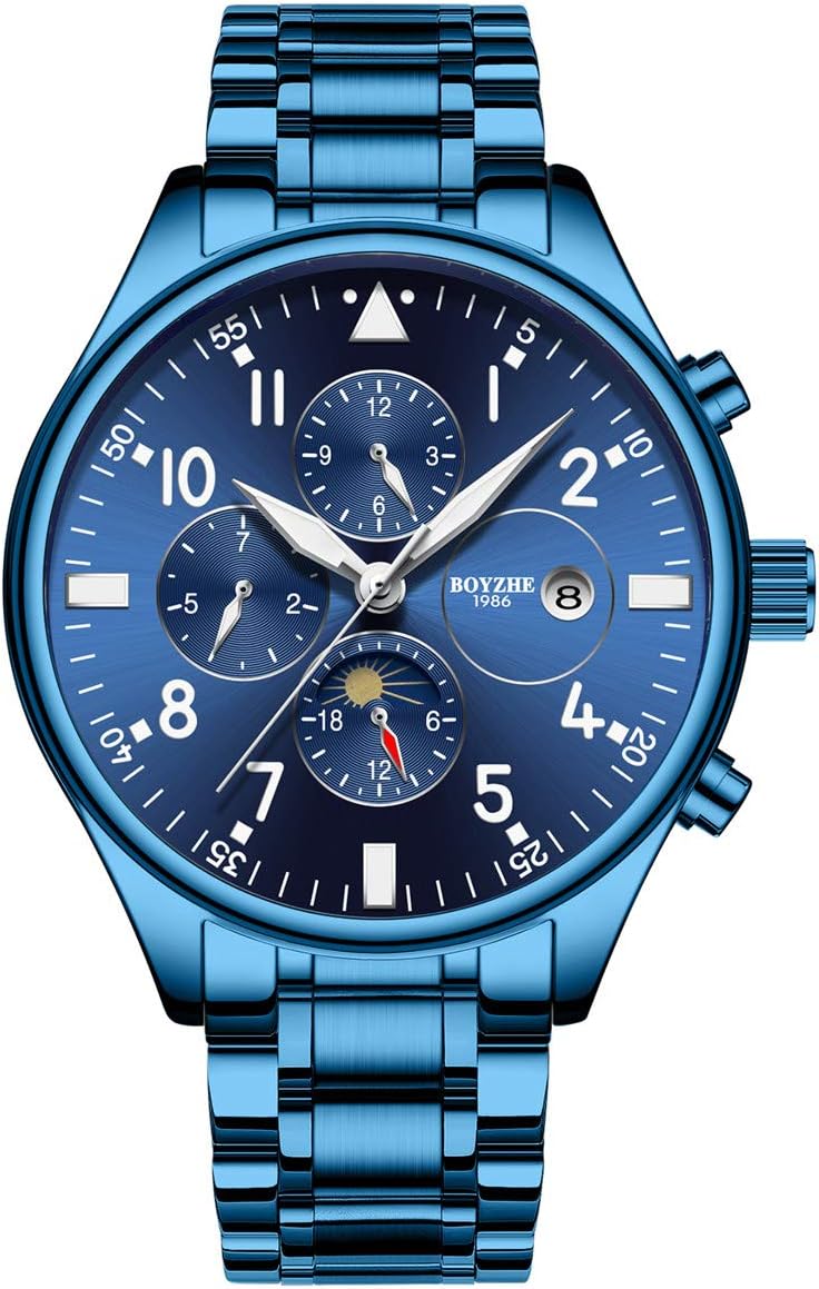 Amazon.com: BOYZHE Men Tourbillon Sports Automatic Mechanical Watch ...