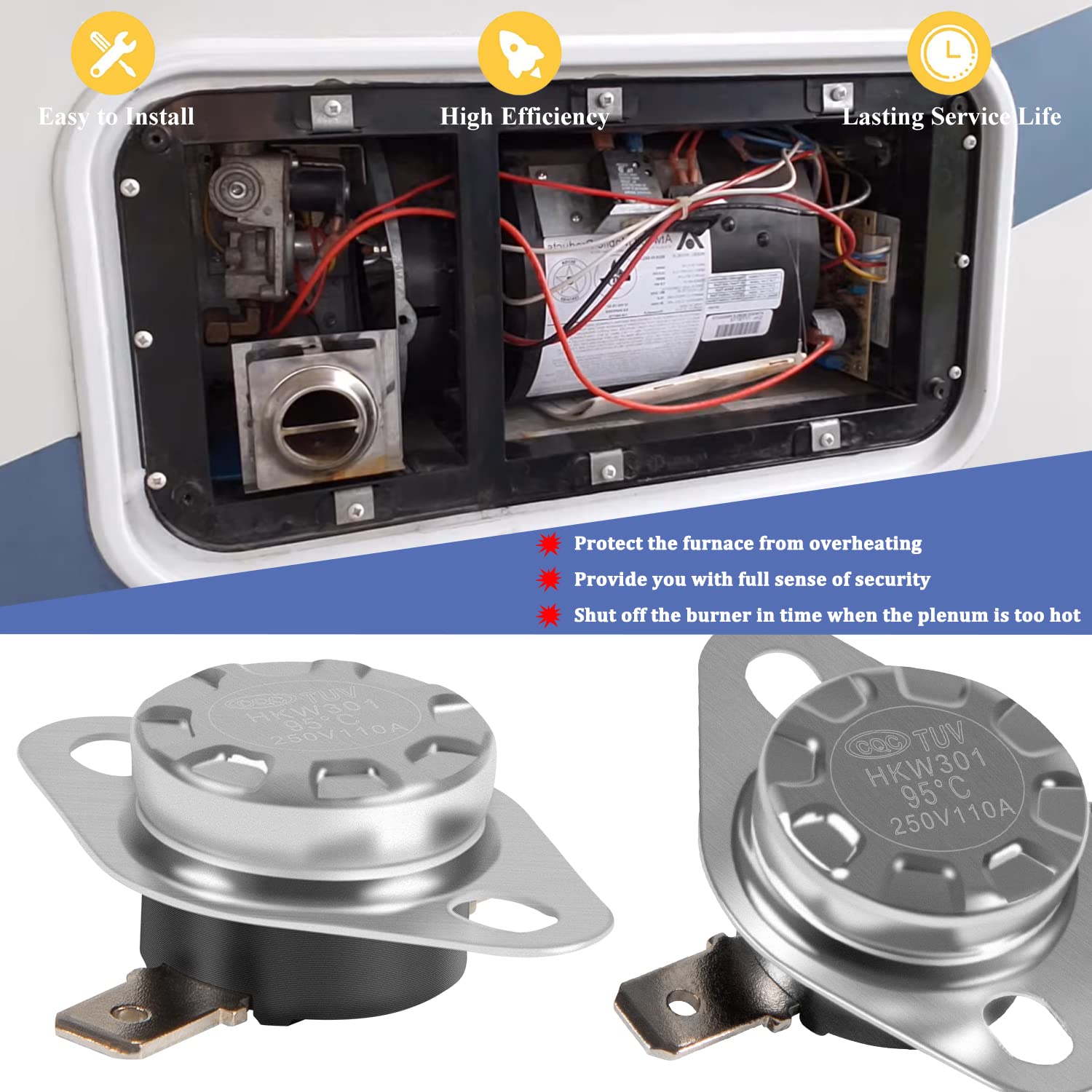 Snapklik.com : Bonbo 37022 Limit Switch For Atwood RV Furnace Heater ...