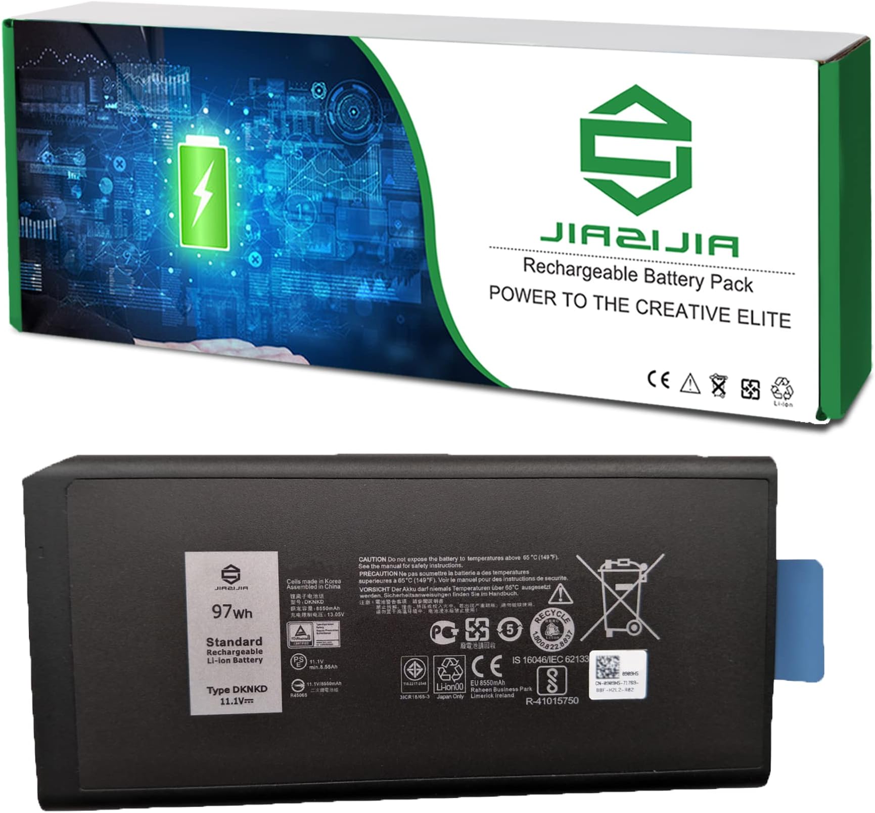 Amazon.com: JIAZIJIA DKNKD Laptop Battery Replacement for Dell Latitude ...