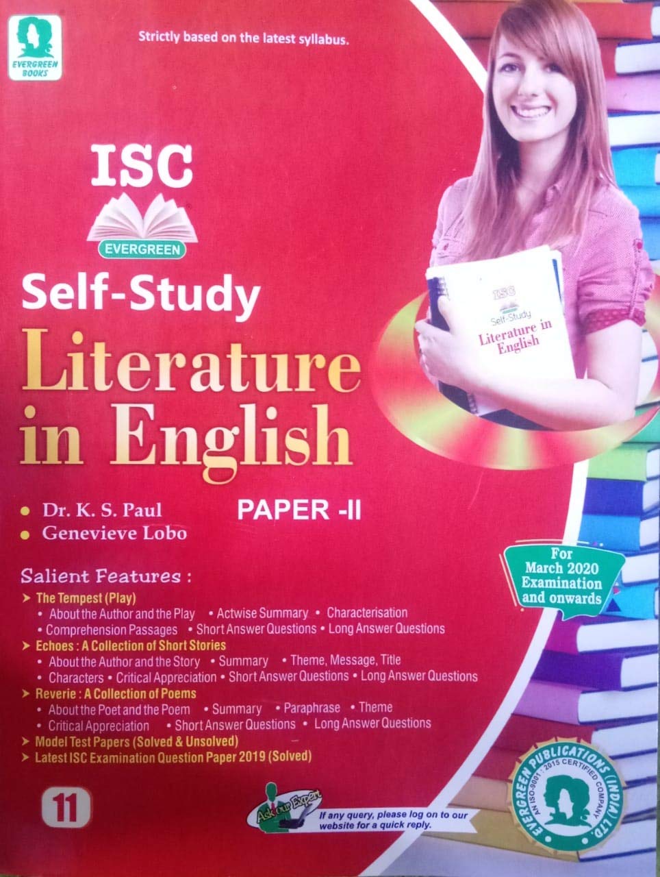 ISC Self Study Literature in English paper-2 class 11 : Dr K S Paul ...