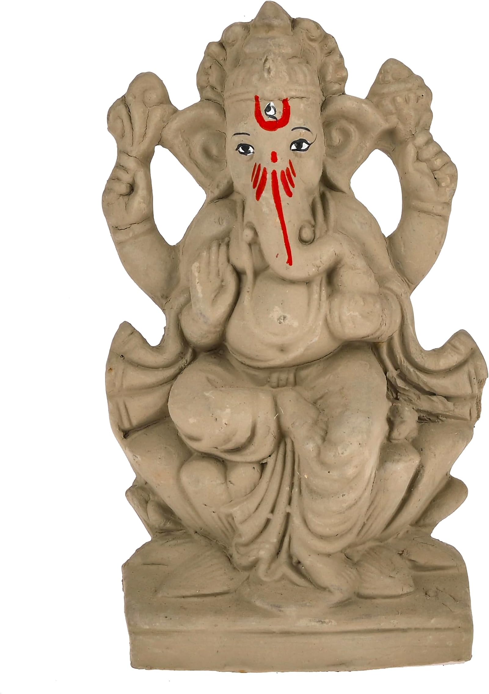 Buy KSI Eco friendly Ganesha idol, Ganpati murti for home visarjan, Water Soluble Ganpati Idol ...