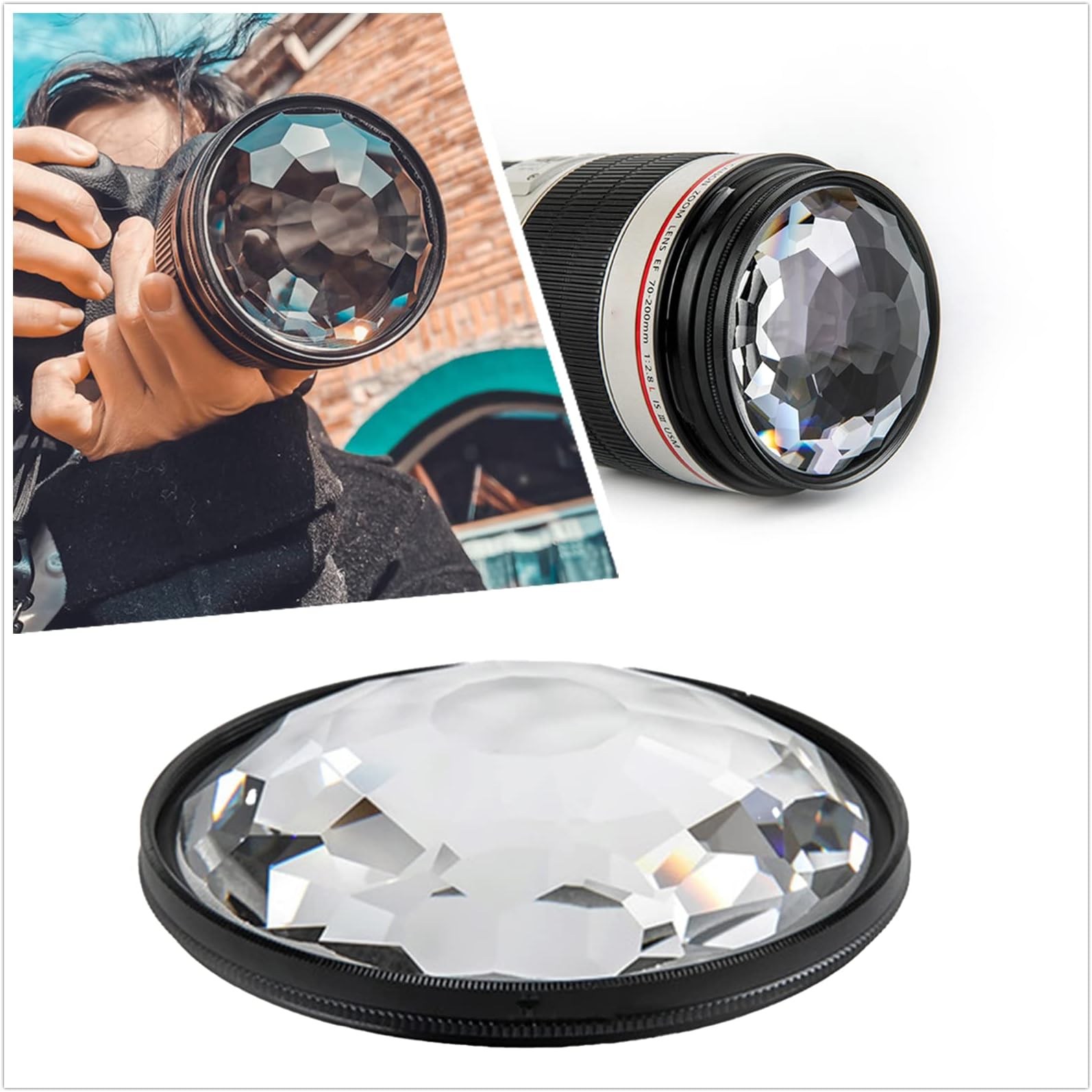 Amazon.com : 49mm 52mm 55mm 58mm 67mm Kaleidoscope Camera Filter ...