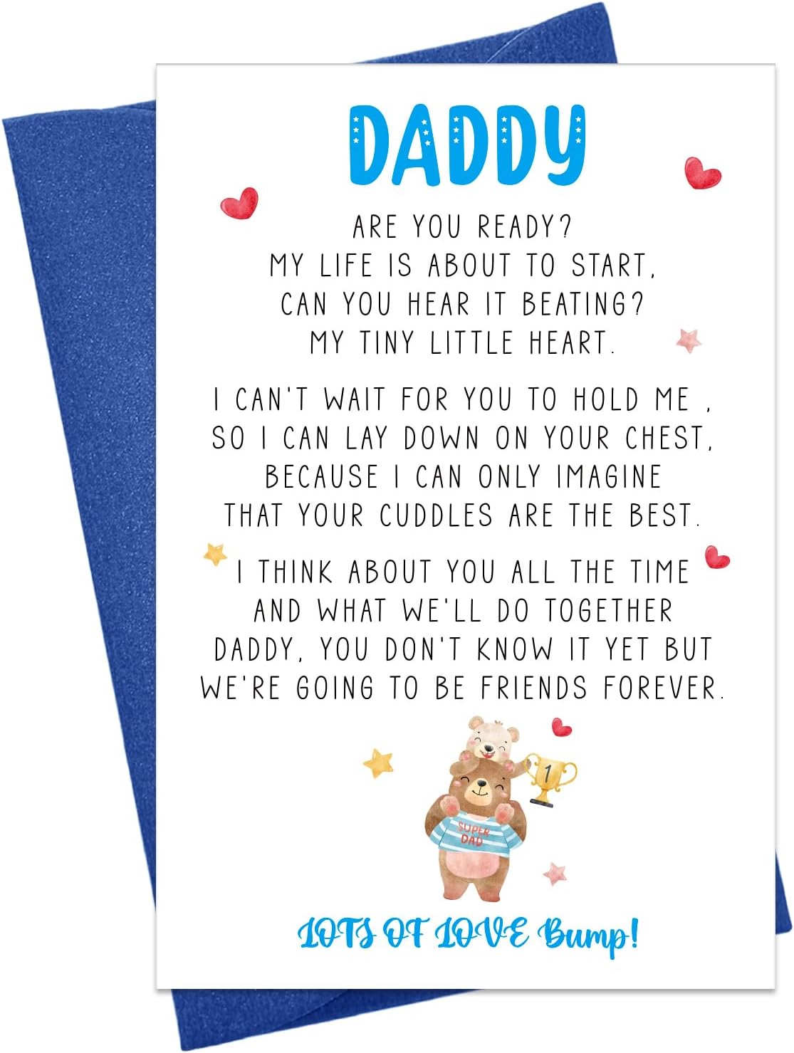 Amazon.com : Hiappt Expecting Fathers Day Card - First Fathers Day Card ...