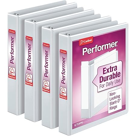 Amazon.com : Cardinal Premier Easy Open 3-Ring Binder, 1", ONE-Touch ...