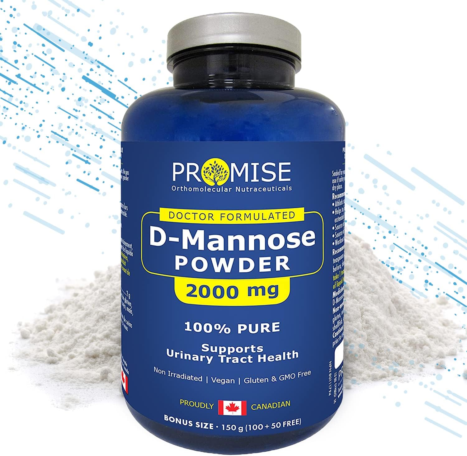 Promise D-Mannose Powder 100% Pure for Urinary Tract Cleanse