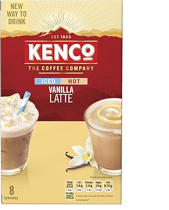 Kenco Iced Hot Vanilla Latte Coffee Sachets 162.4g : Amazon.co.uk: Grocery
