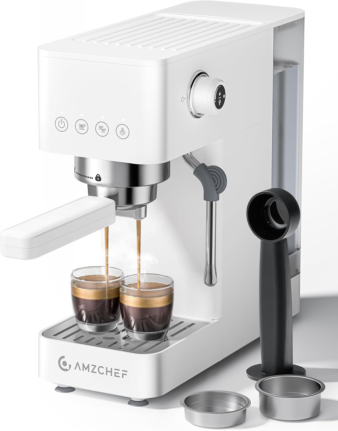 Amazon.com: AMZCHEF Espresso Machine 20 Bar, Compact Espresso Maker ...